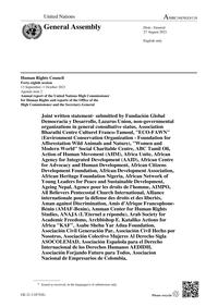 Annual report of the United Nations High Commissioner for Human Rights ...