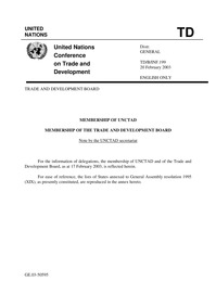 Membership of UNCTAD