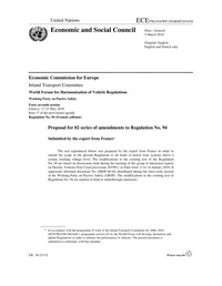 Regulation no. 94, Frontal collision