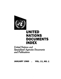 United Nations documents index, 1960, vol.11